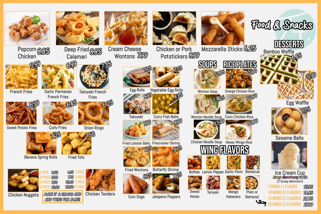 T4 TRACY’S MENU – T4 TRACY